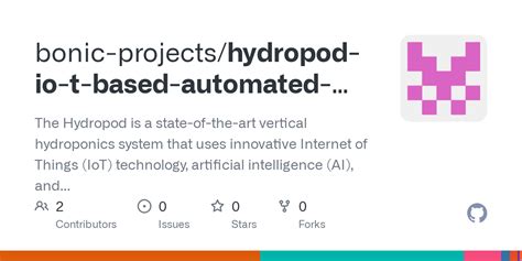 Github Bonic Projectshydropod Io T Based Automated Indoor Vertical