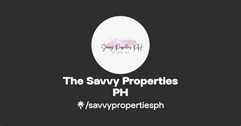 the savvy properties ph instagram facebook linktree