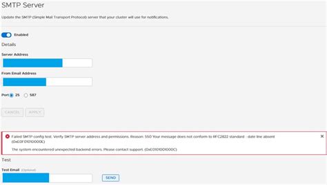 Powerstore Smtp Test Failing Due To Rfc2822 Standard Date Line