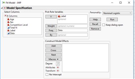 odds ratio for a simple distribution jmp user community