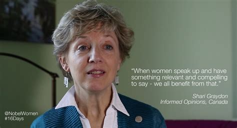 Meet Shari Graydon Canada Nobel Womens Initiative
