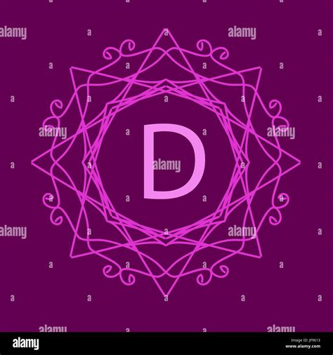 Simple Monogram Stock Vector Image And Art Alamy