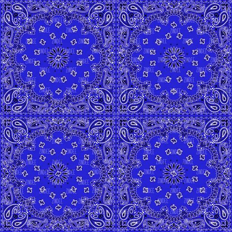 Blue Bandana Patterns