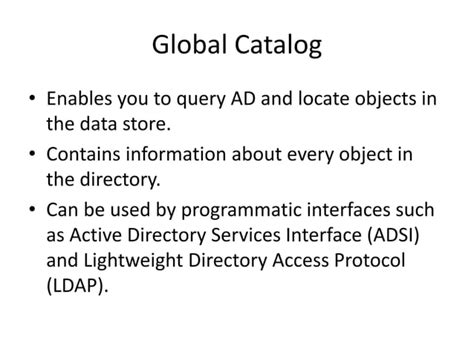 active directory domain services pptx