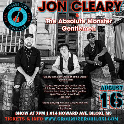 Jon Cleary And The Absolute Monster Gentlemen Ground Zero Biloxi
