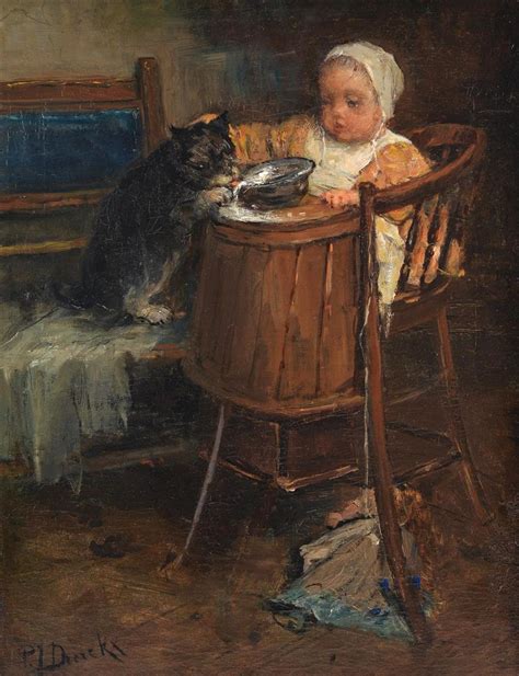 Pierre Jacques Dierckx Meisje Met Kat Mutualart