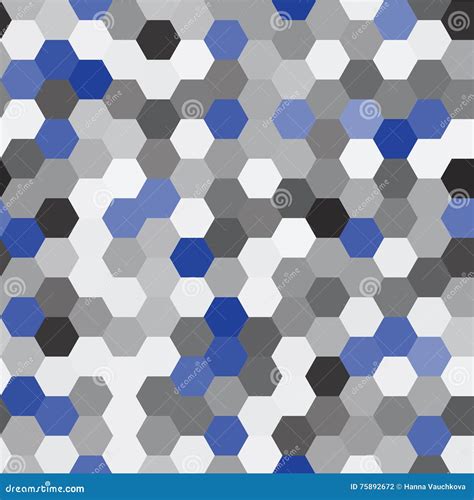 Vector Seamless Pattern Modern Stylish Texture Repeating Hexagon Geometric Background Stock