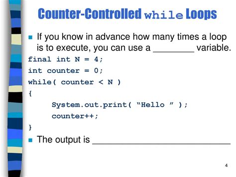Cis 260 App Dev I Chapter 4 Control Structures Ii Ppt Download
