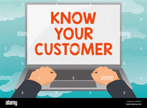 Hand Writing Sign Know Your Customer Business Showcase The Idea Of Business Identification And