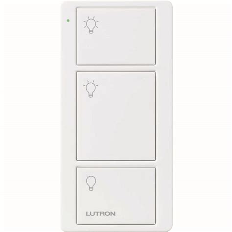 Lutron Pj2 3b Gwh L01 Pico 3 Button Light Icons White Gordon