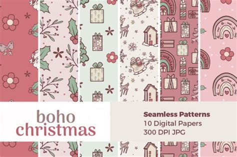 Boho Halloween Seamless Patterns Graphic By Theclipatelier · Creative Fabrica