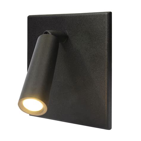 Leseleuchte BL1-LED, Ein-/Anbau, schwarz | Lampenwelt.ch