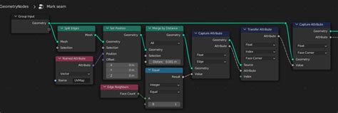 Modeling How Can I Detect Select Seam Edge In Shader Editor