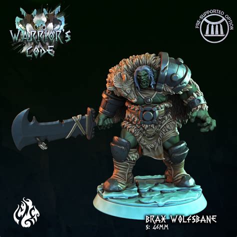 Orc Hero Crippled God Foundry Warriors Code Resin Fantasy Dnd Rpg