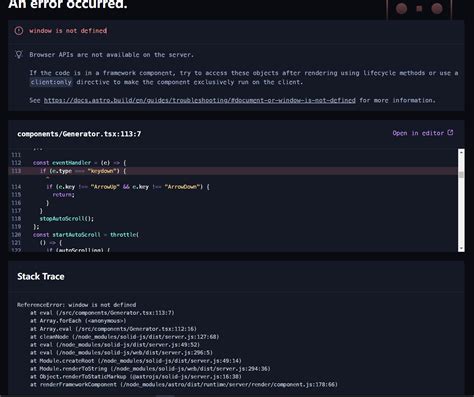 使用docker部署时出现错误：browser Apis Are Not Available On The Server · Issue 7 · Gcloudlabqa · Github