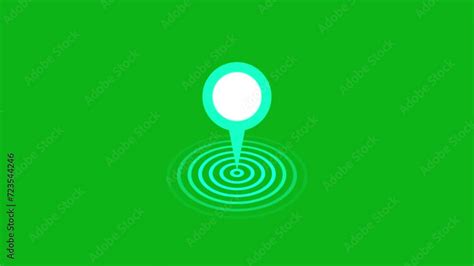 Gps Map Navigator System Animation Searching Direction Track Or Address Pin Location