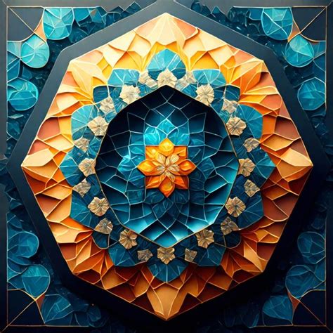 Premium Ai Image Mosaic Pattern