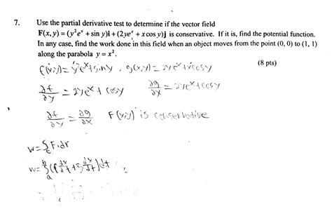 Solved Use The Partial Derivative Test To Determine If The Chegg