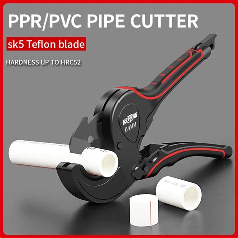 파이프 절단기처리 래칫 pvc pe ve 커터 가위 수공구 sk5 소재 75mm 티몬