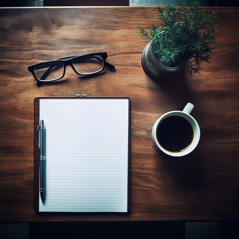 Premium Ai Image A Notepad And Pen On A Table