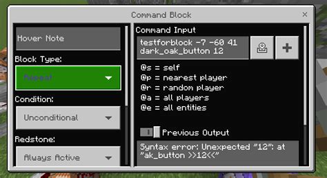 The Blockstate Line Of My Commands Arent Working [bedrock] R Minecrafthelp
