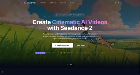 Seedance 20 Ai视频生成器 免费ai视频制作工具