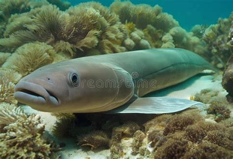 A View Of A Conger Eel Stock Illustration Illustration Of Dolphin