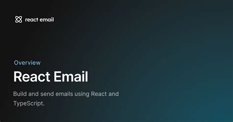 React Email React Email