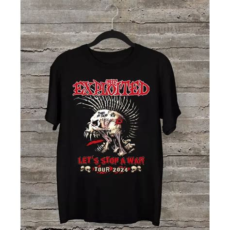 The Exploited - Let's Stop A War Tour 2024 Gold All Size Shirt Ya88 Tshirt, 5XL - Walmart.com