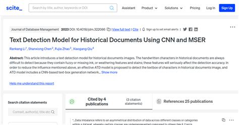 Text Detection Model For Historical Documents Using Cnn And Mser
