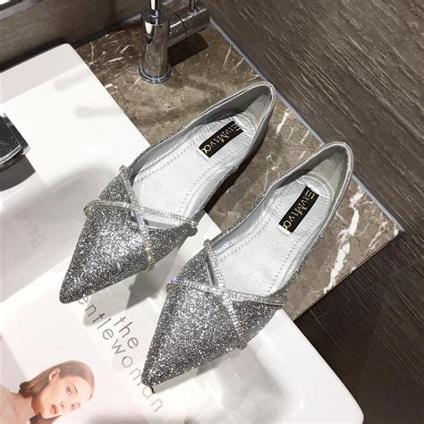 Glinsterende Kristallen Puntige Neus Instappers Mo Vicedeal