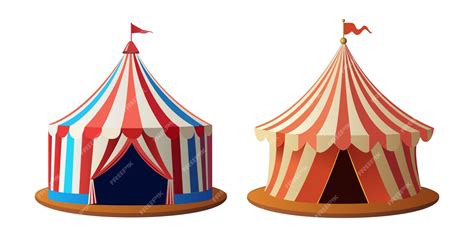 Vector Circus Tent Illustration Premium Ai Generated Vector