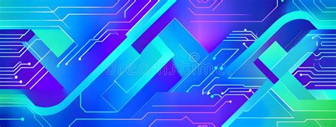 Interlocking Geometric Shapes That Morph Into Circuits Symbolizing Ai