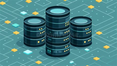 Data Storage Servers And Digital Information Technology Background Concept Art Of Modern
