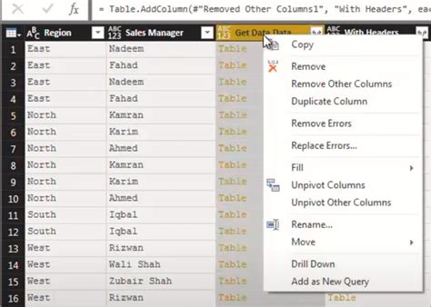 get data excel to power bi with sheet name communication square