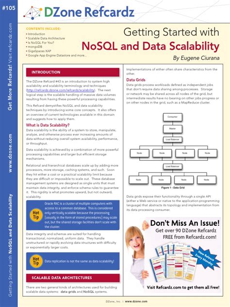 Nosql And Data Scalability Getting Started With Download Free Pdf