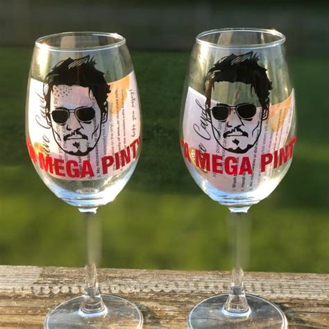 Mega Pint Wine Glass Johnny Etsy