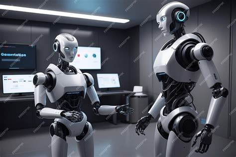 Premium Photo Generative Ai And Operational Serve Enable Two Ai