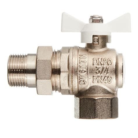 Кран шаровой латунный VALTEC Base (VT.228.NW.05) 3/4 ВР(г) х 3/4 НР(ш ...