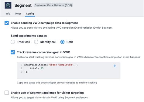 integrating vwo with segment vwo