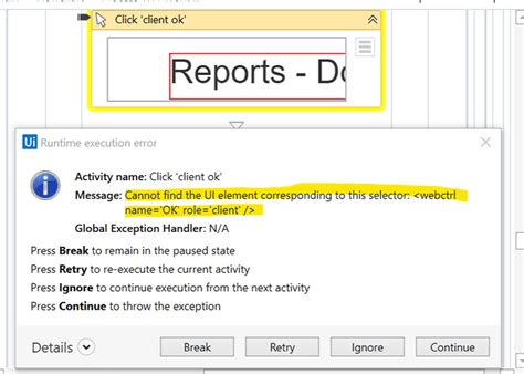 Click Activity Not Working To Click A OK Button In Pop Up Message In Chrome Academy Feedback