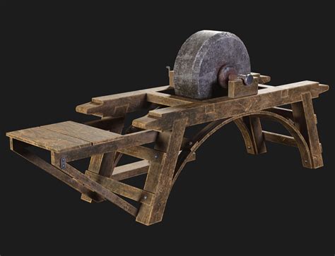 Old Grindstone 2 3d Model By Virtual3d