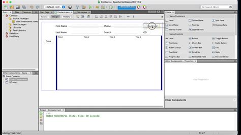 Java Playing In Netbeans Get Values From Table And Display In Text Fields Youtube