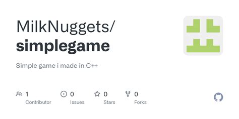 Github Milknuggets Simplegame Simple Game I Made In C