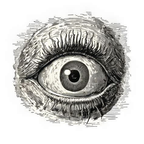 Vintage Cyclops Eye Illustration Accurate And Detailed Manapunk Art