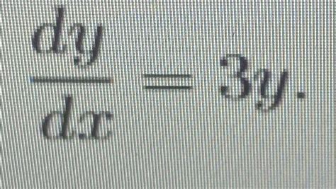Solved Match The Differential Equation Below With Its