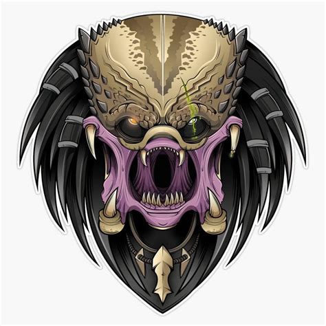 The Predator Headshot Bumper Sticker Vinyl Decal 5