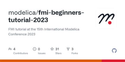 github modelica fmi beginners tutorial 2023 fmi tutorial at the 15th