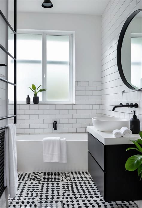 Black And White Bathroom Decor That Blends Classic And Modern Home