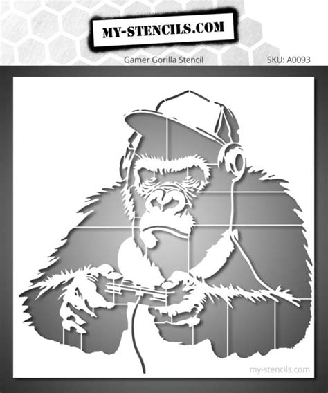 Gorilla Video Game Stencil Geek Design For Artists Gorilla Video Game Stencil Geek Design For Artists